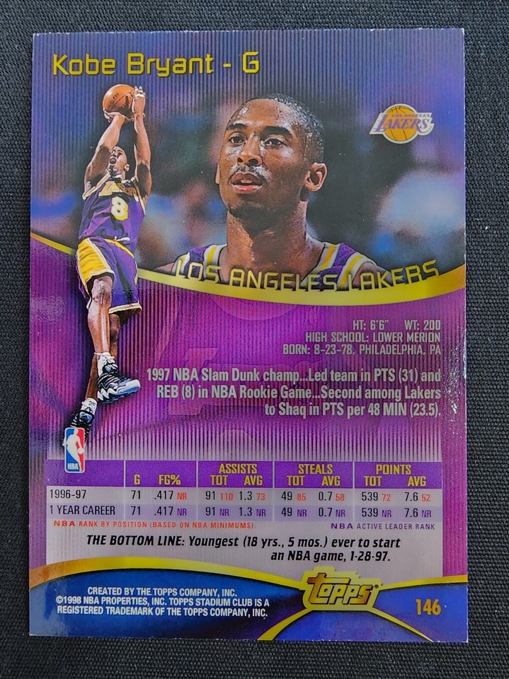 1997-98 Stadium Club KOBE BRYANT #146 | eBay