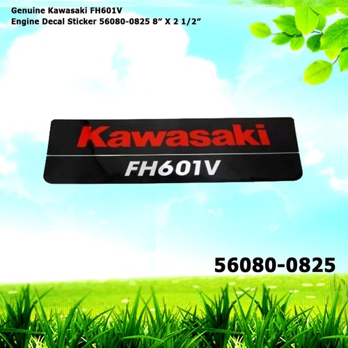 Genuine Kawasaki FH601V Engine Sticker Decal 56080-0962 56080-0825 8" X ...