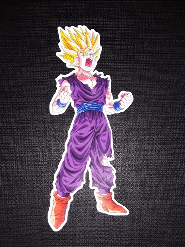 Gohan Super Saiyan 2 Dragon Ball Z Glossy Sticker Anime Appliances Wall ...
