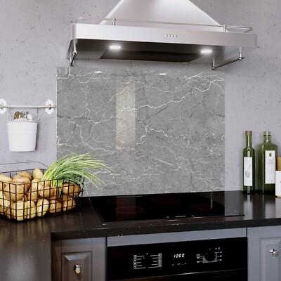 Glass Splashback Kitchen Tile Cooker Panel ANY SIZE Natural Stone ...