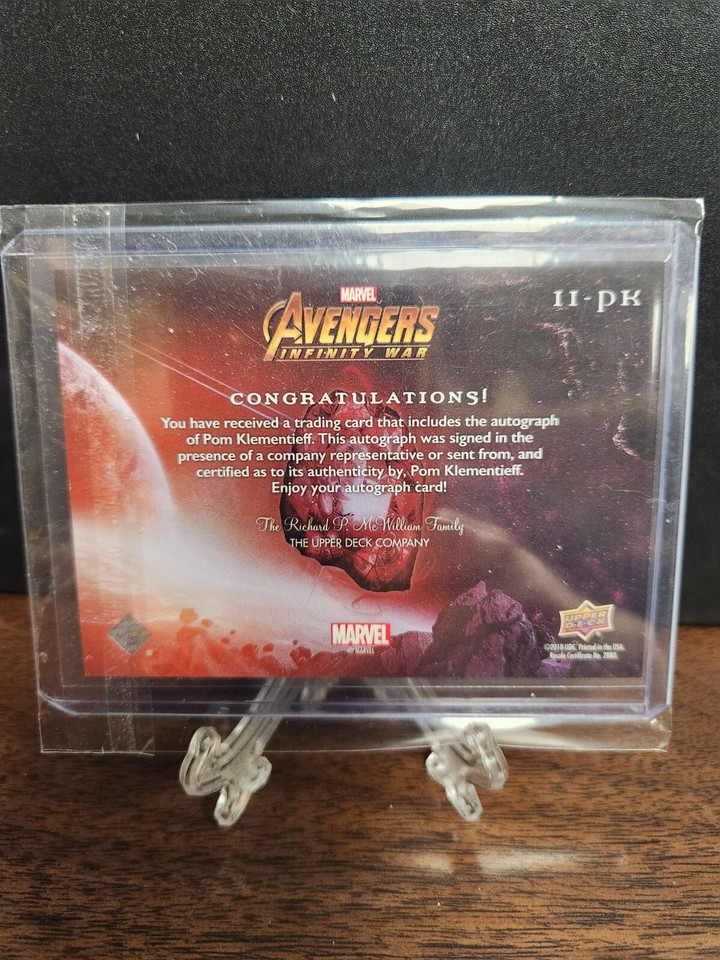 2018 Marvel Avengers Infinity War Infinite MANTIS Pom Klementieff Auto ...