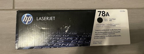 HP LaserJet 78A Black Ink Print Toner Cartridge CE278A Genuine New Open ...