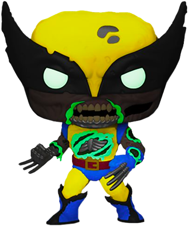Funko Pop Vinyls Marvel Zombies 662 MIB Zombie Wolverine GITD for sale ...
