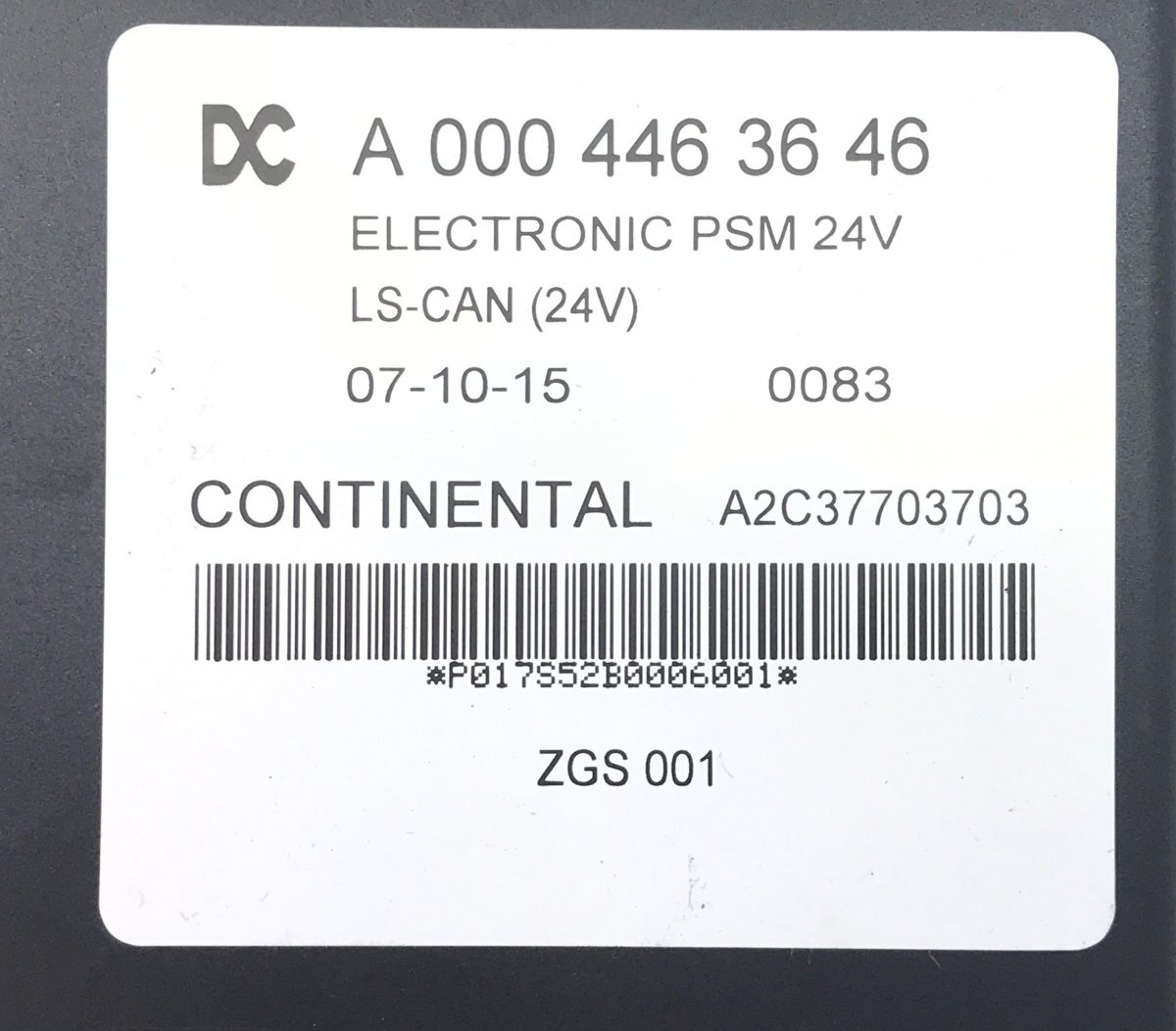 A0004463646 PSM Control Unit MERCEDES-BENZ Actros MP4, Arocs truck ...