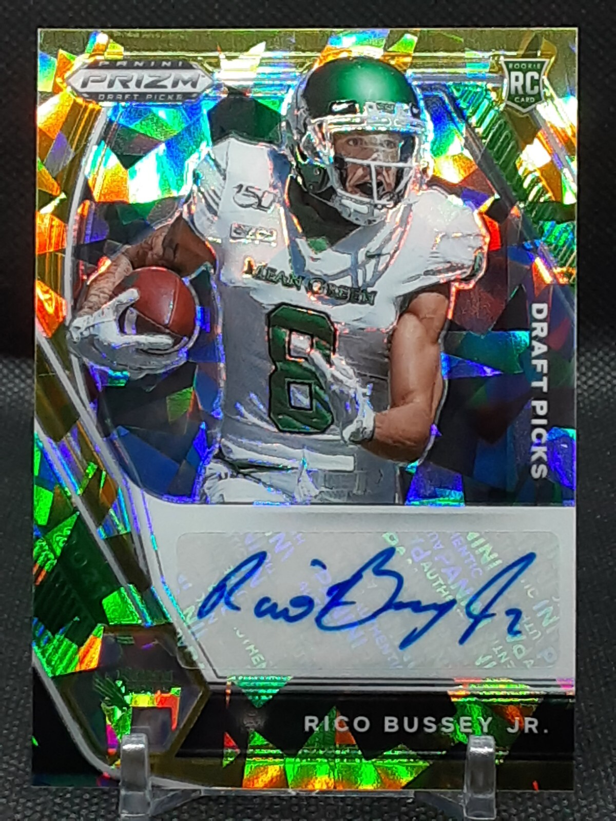 RICO BUSSEY JR 2021 PRIZM DRAFT GOLD ICE AUTO ROOKIE STEELERS NORTH ...