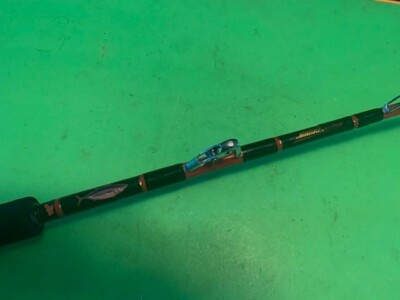 SABRE BY PENN 5 FOOT 6 INCH 40 TO 100 POUND RATED TROLLING RAIL ROD ...