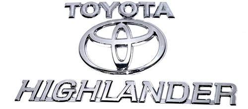 01-07 Toyota Highlander—Rear Gate Hatch Door Badge & Nameplate Emblem ...