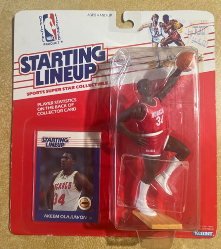 1988 ~ Starting Lineup ~ Akeem Olajuwon ~ Houston Rockets ~Kenner ~ MLB ...