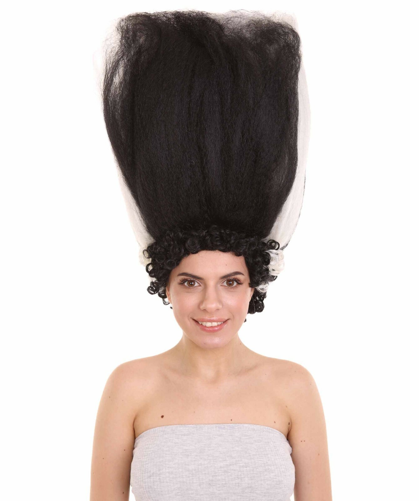 Horror Movie Bride Wig , Black & White TV/Movie Wigs, HW-3388 | eBay