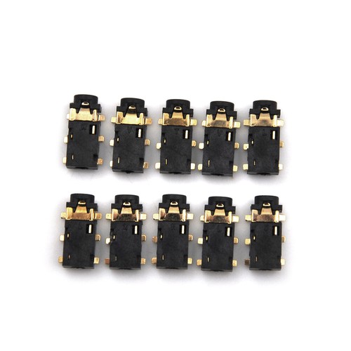 10Pcs 2.5mm Audio Connector Female 6 Pin SMT SMD Stereo Headphone Jac ...