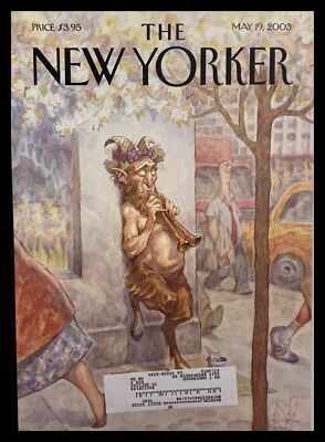 COVER ONLY The New Yorker May 19 2003 Panhandler by Peter de Seve | eBay