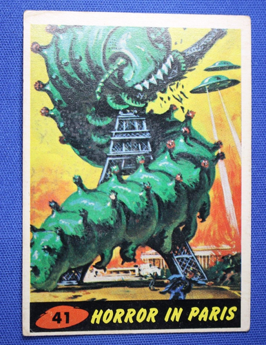 1962 Topps Bubbles - Mars Attacks - Original #41 Horror in Paris - VG ...