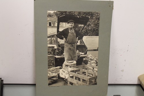 Vintage 1975 Photo Vegetable Seller Farmers Market Fruit Stand 19 X 13 ...