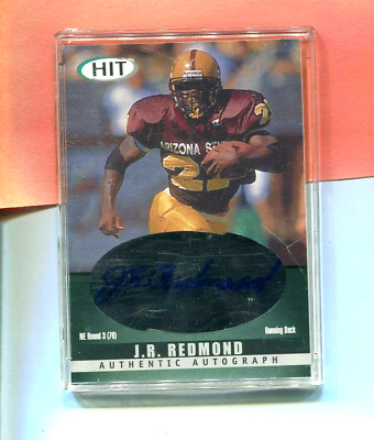 J.R. REDMOND JR. KANSAS CITY CHIEFS 2000 SAGE HIT AUTOGRAPH FOOTBALL ...