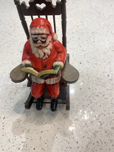 Vintage Rocking Santa Claus wind up Toy, Christmas Item Works Made in ...