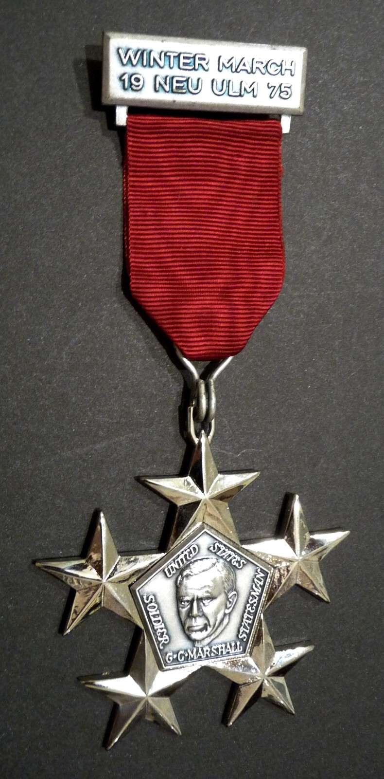 1975 Neu Ulm Germany Winter March Medal, Gen George Marshall, Sec of ...