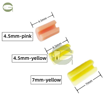 Dental Rider Female Yellow/Pink Riders Fits Hader Bar Attachment 4.5MM ...