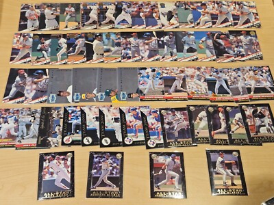 (55) Fleer Ultra Leaf Insert Post Mays/Yount/Mattingly/Boggs/Sandberg ...