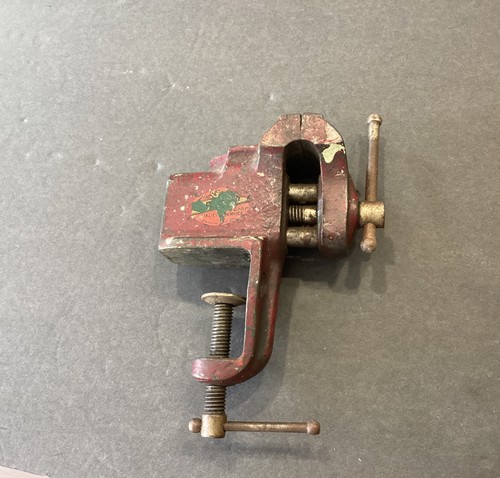 Vintage Watchmaker's Clockmaker Jeweler Miniature Vise 1 3/4” Jaws Free ...