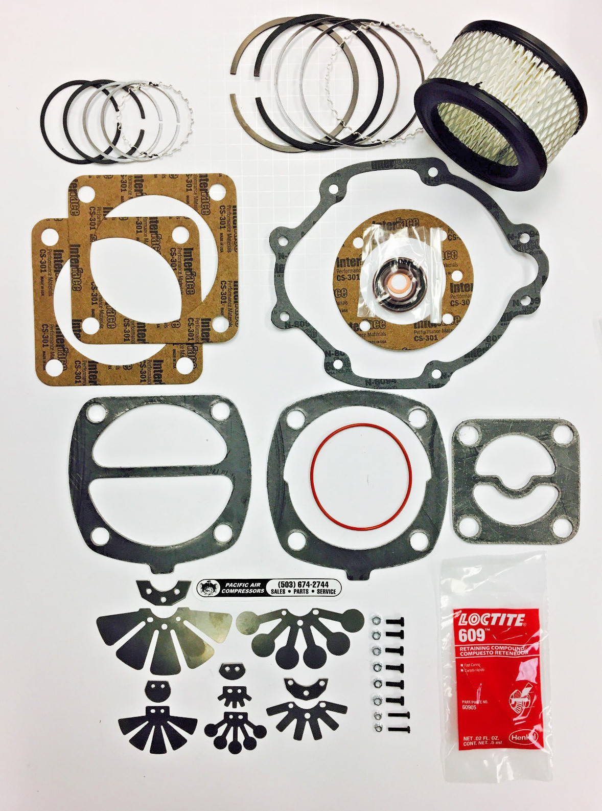INGERSOLL-RAND IR REBUILD KIT FOR MODEL 2475 TYPE 30 GREAT QUALITY TOP ...
