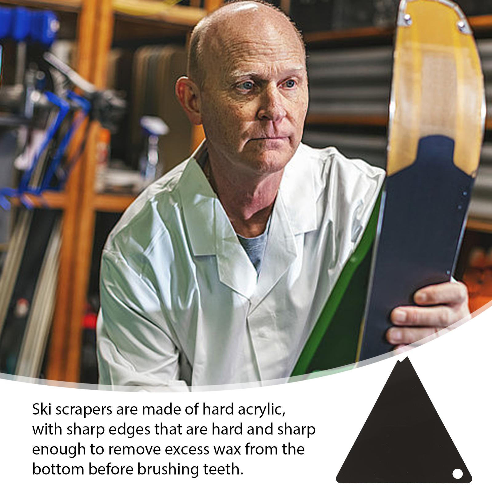 Snowboard Wax Scraper Acrylic Ski And Snowboard Triangle Tuning And ...