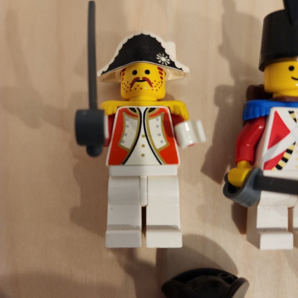 Lego classic pirates imperial guards red shirts lot with admiral! | eBay