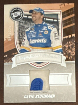 DAVID REUTIMANN - 2011 Press Pass Fanfare - Magnificent Materials - S/N ...