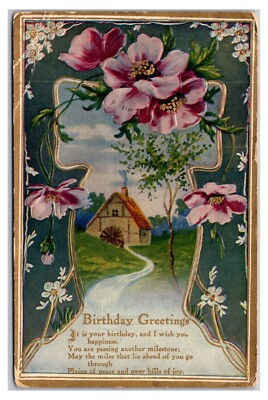 Antique Early 1900s - "Birthday Greetings" - Birthday Postcard ...