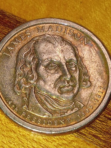 2007 P James Madison - United States One Dollar Coin 1809 - 1817 - Rare ...