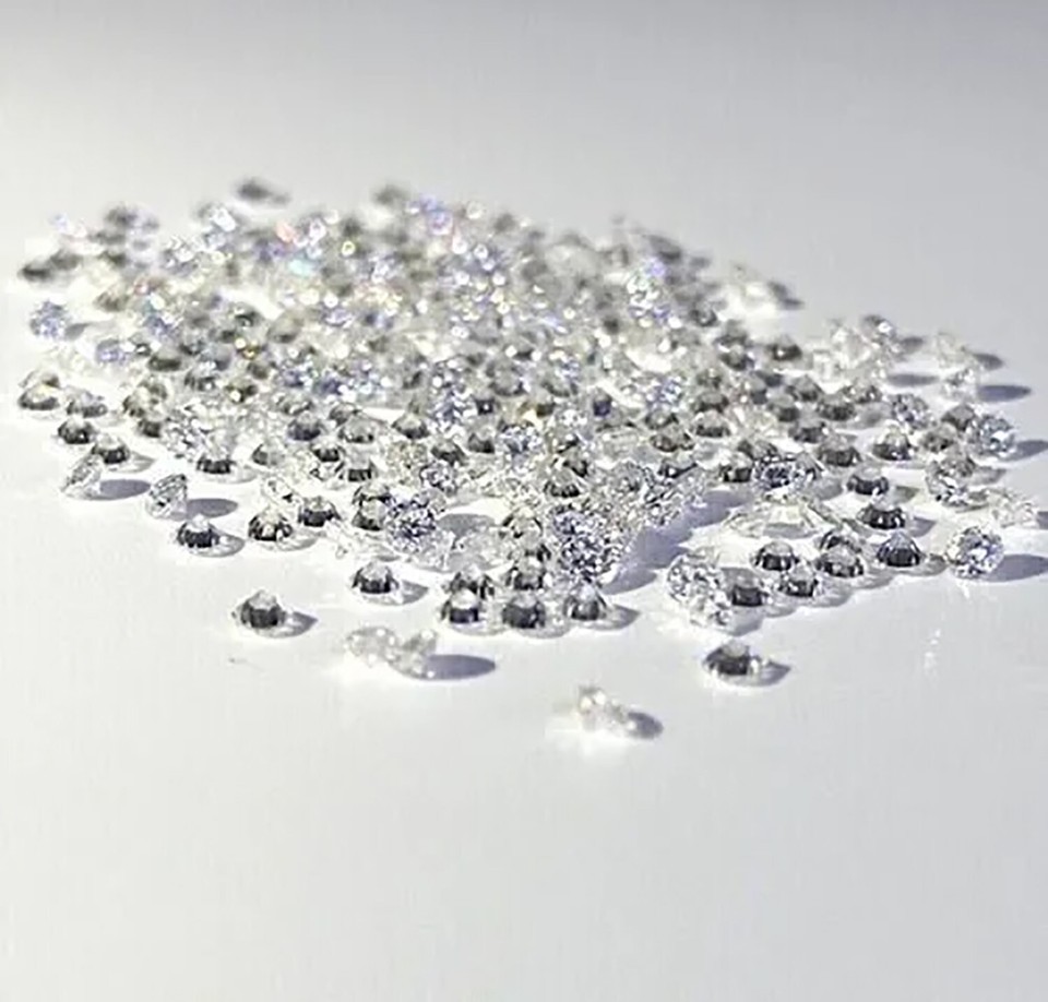 CVD Lot Lab-Grown Diamond 4.00 mm Round D F- IF Certified Loose Diamond ...