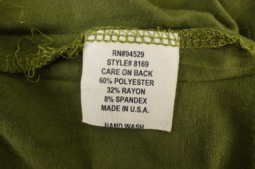 DB Sport Women's Size Medium Green Paisley Print 3/4 Sleeve V Neck ...