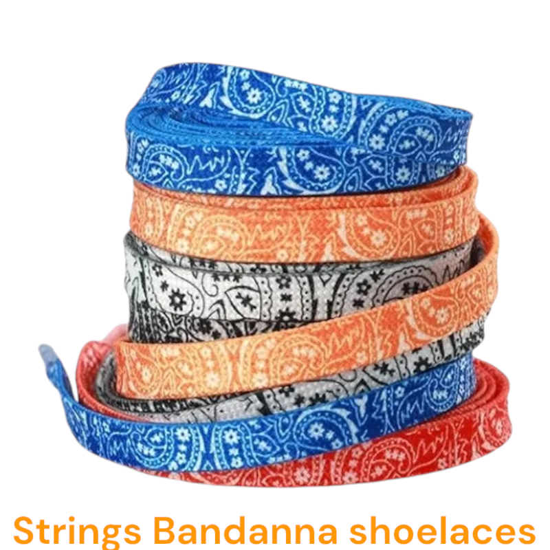 Stylish Strings: Bandanna Shoe Laces Pick your color. 45" long | eBay