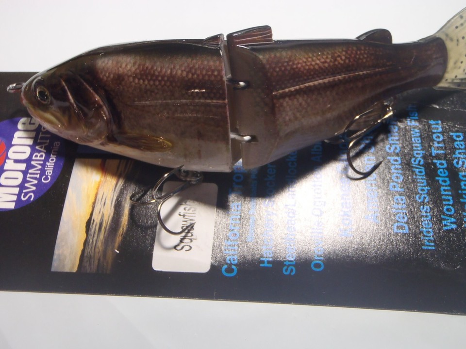Morone Swimbaits 2 Sacramento River Squawfish golden Shiner fishing ...