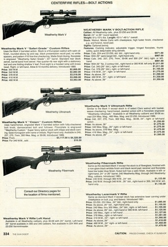 1990 Print Ad of Weatherby Mark V, Ultramark & Fibermark Bolt Action ...