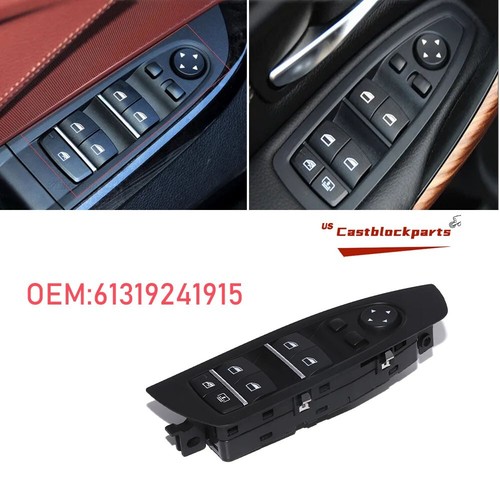 For BMW 7 Series Front LH Power Window Control Switch F01 F02 Black ...