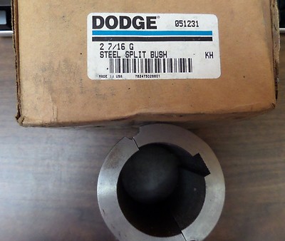 NEW DODGE KEYED BORE STEEL SPLIT BUSHING 051231 2 7/16 G 2716G 2-7/16 ...