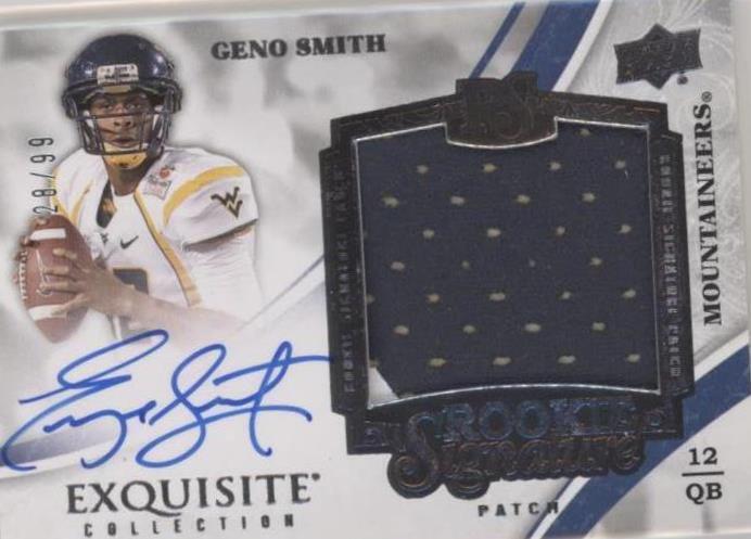 2013 Exquisite Collection - Rookie Signature Patch Tier 1 Geno Smith ...