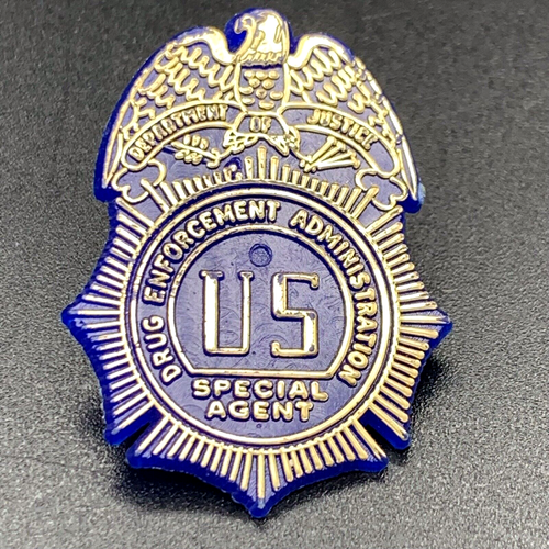 Special Agent US Drug Enforcement Administration Blue Gold Plastic Pin ...