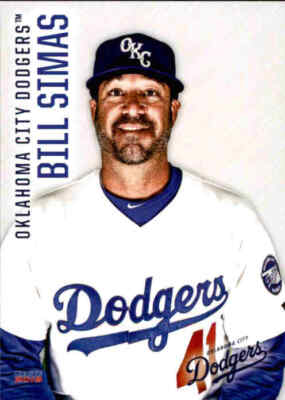 2019 Oklahoma City Dodgers Choice 32 Bill Simas Coach Hanford ...