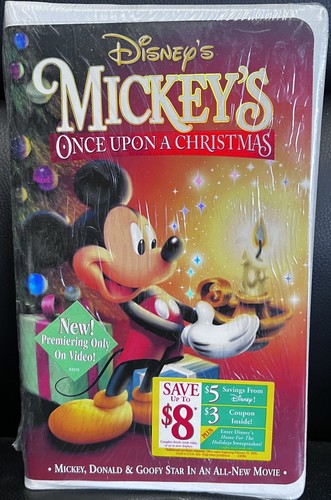 DISNEY's Mickey's Once Upon a Christmas (VHS, Clamshell) NEW/SEALED | eBay