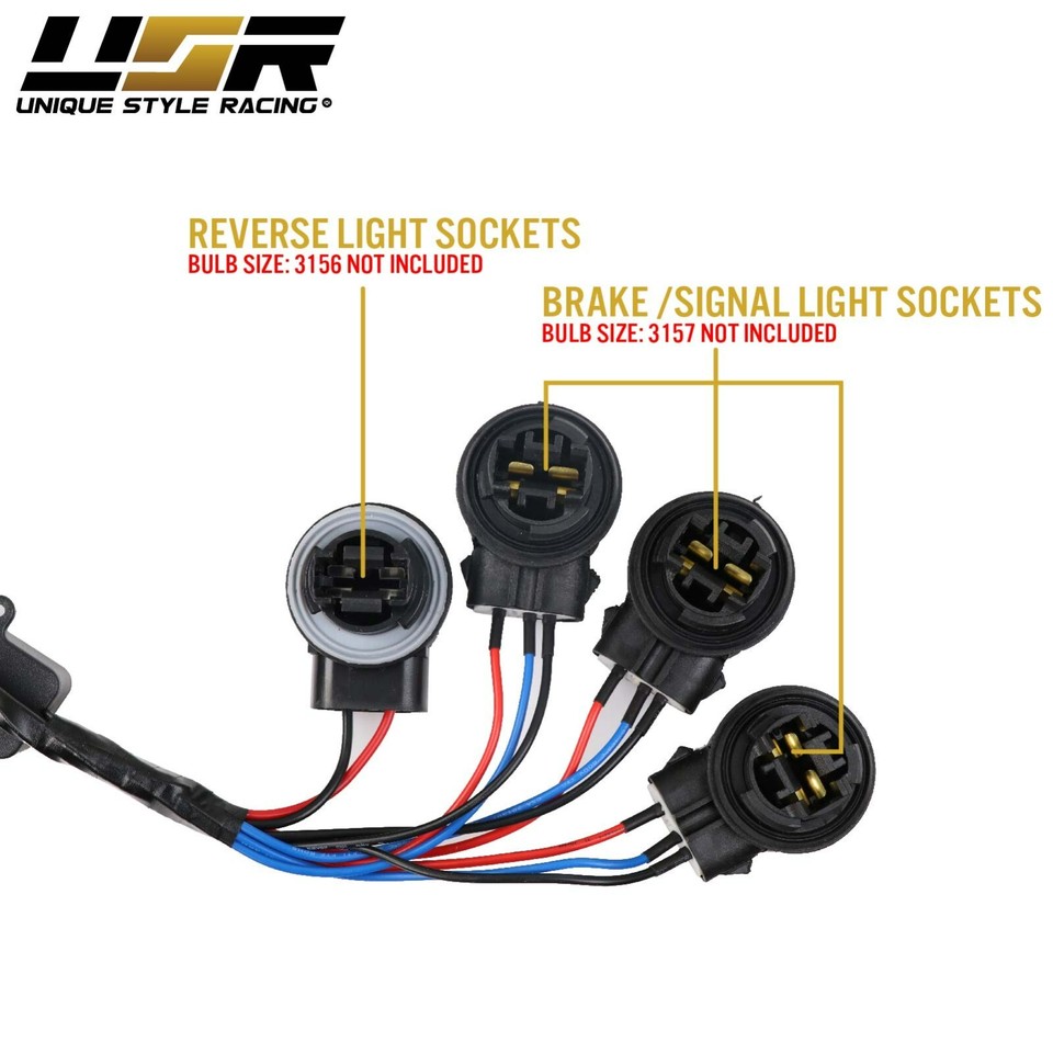 CLEAR 1996-1998 Ford Mustang V6 GT SN95 Tail Light Set w/ Sequential ...