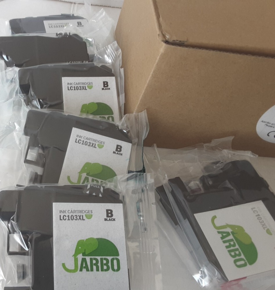 Lot of 14 Jarbo Ink Cartridges LC103XL 2 Cyan 2 Magenta 10 Black New ...