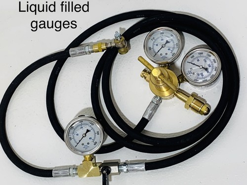 Nitrogen Regulator Kit 800 Psi W/Bleeder W/ No Loss Air Chuck Liquid Gauges | eBay