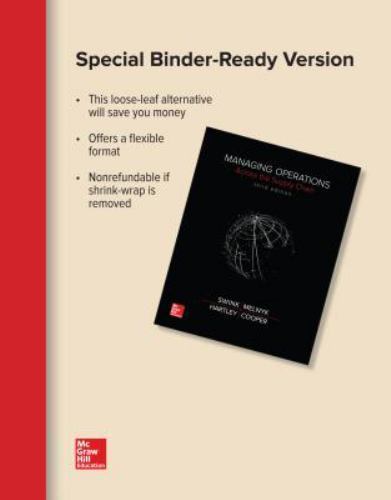 Loose Leaf for Managing Operations Across the Supply Chain by Janet L ...