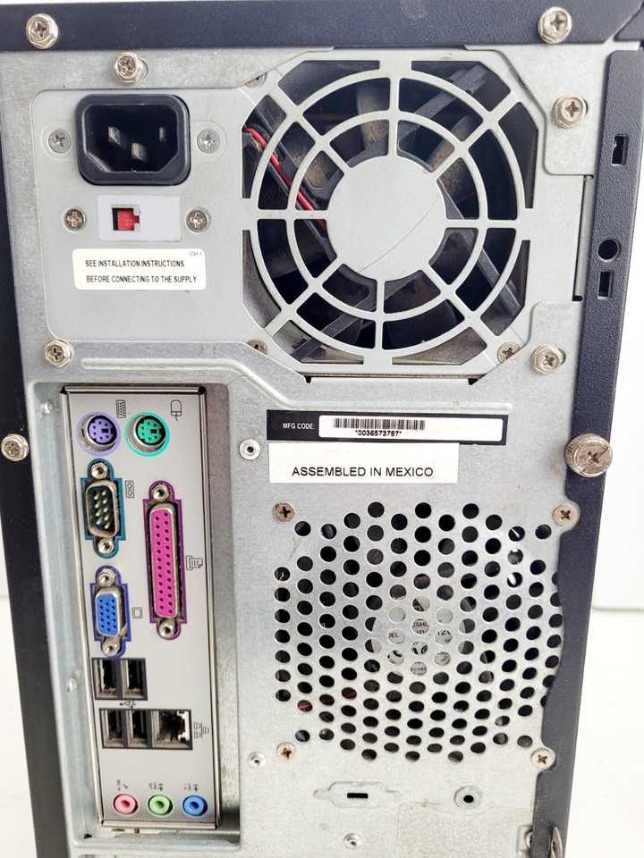 Gateway Windows XP Professional Desktop Tower Black 9003698 W/ Power ...