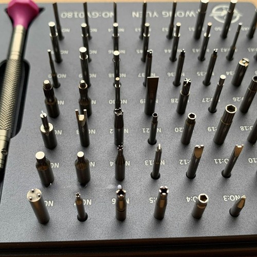 Shipping Assortment of 56 Tips Stainless Steel Watch Screwdriver Set | eBay