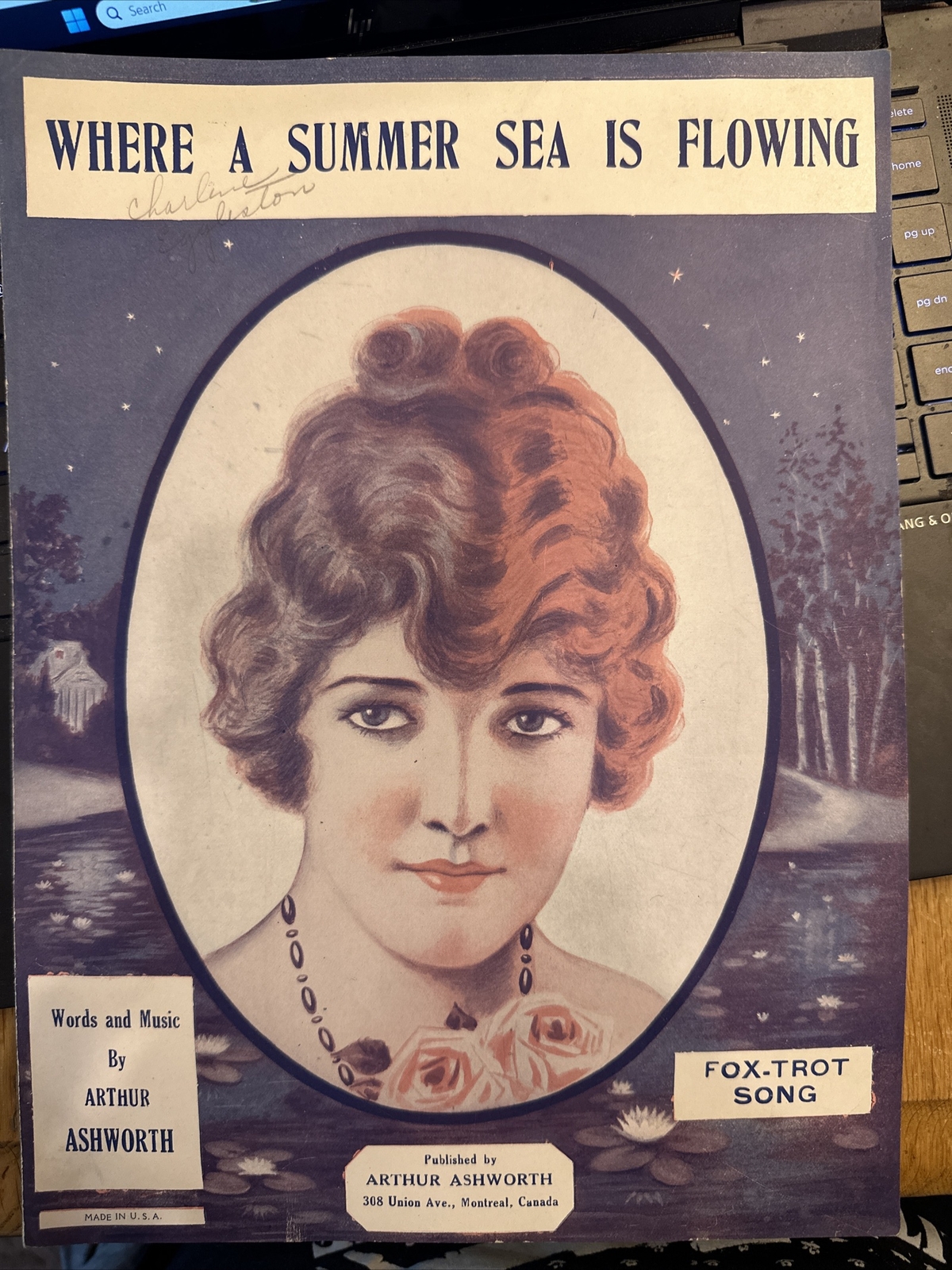 1927 Montreal Canada Sheet Music by Arthur Ashworth | eBay