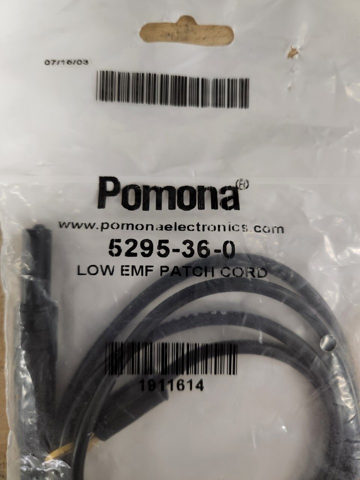 Pomona 5295-36-0 Low EMF Patch Cord | eBay