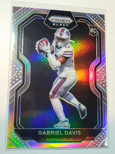 Gabriel Gabe Davis 2020 Panini Prizm Black Silver Holo Refractor Rookie ...