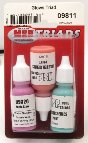 Reaper 09811 Glows Triad (Master Series Paints) Miniatures Acrylic ...